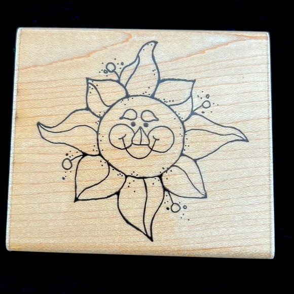 Dots | Art | Dots Sun Rays Vintage Rubber Stamp | Poshmark